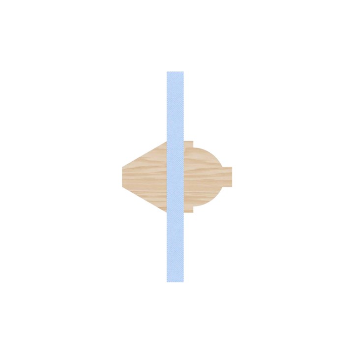 23.6 x 14mm (35 Degrees) Glazing Bar w/ Scribe Profile Cutter in HSS - 1269
