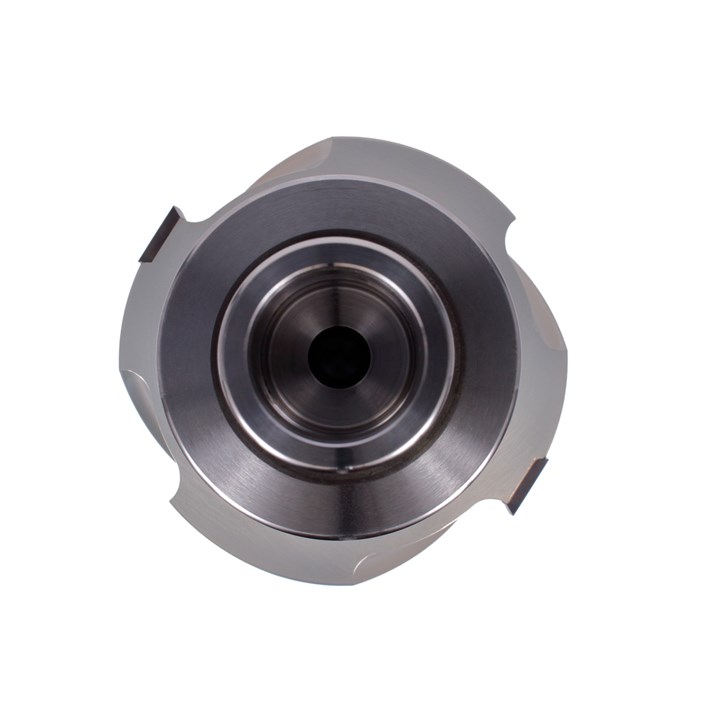 100 x 125 mm Z4 H5 V2+2 Spiral Rebate Block on HSK63F