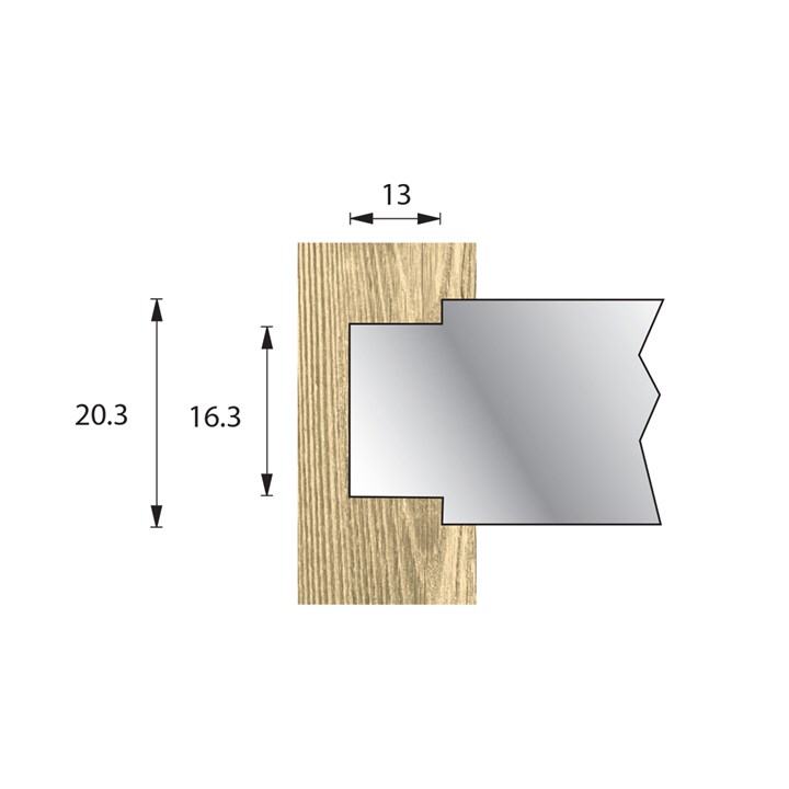 125 mm Euro Groove Head Aluminium