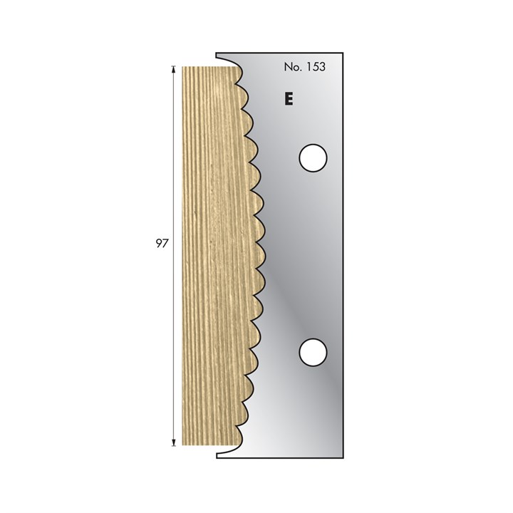 97 x 12mm Reeding Profile Cutter in HSS - 153
