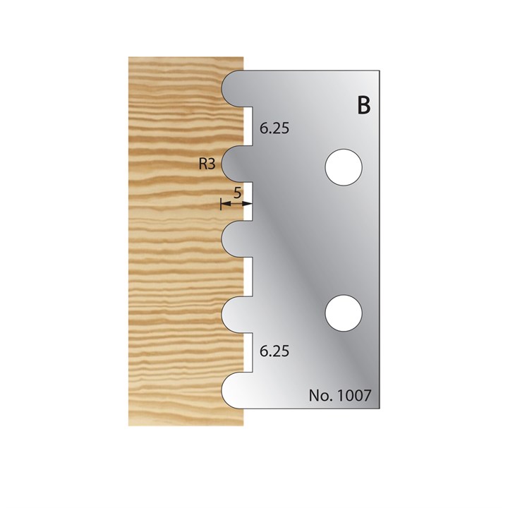 R3 Reeding & Fluting Profile Cutter in HSS - 1007