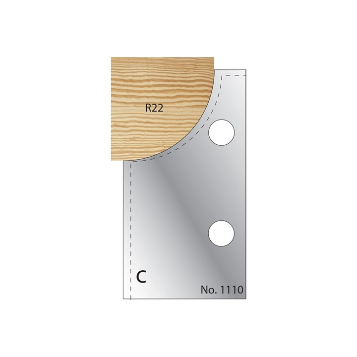 R22 Ovolo Profile Cutter in HSS - 1110