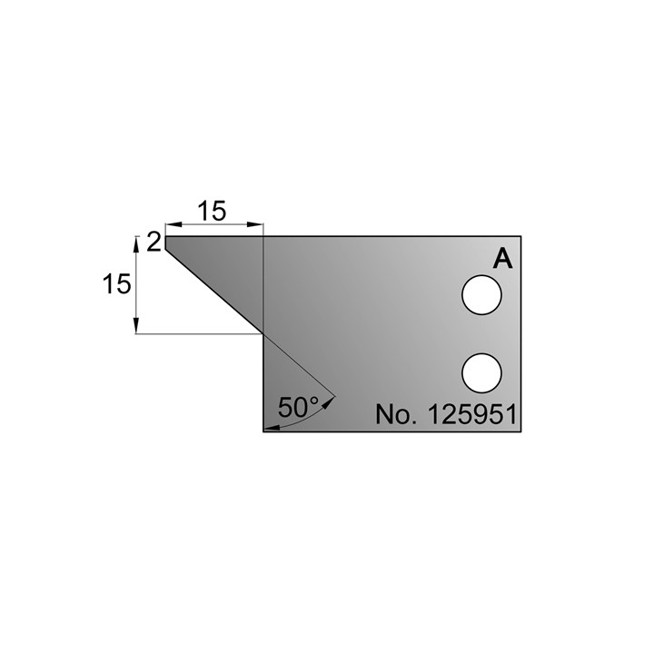 15 x 15mm w/ 2mm Quirk Scribe Cutter in HSS - 125951