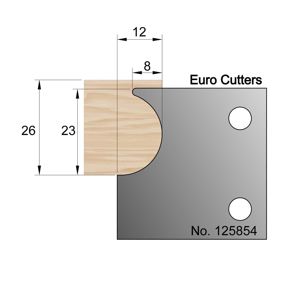 23mm Dia Staff Bead Profile in HSS