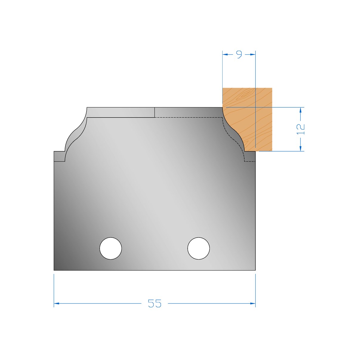 Profile Cutter 125972C HSS