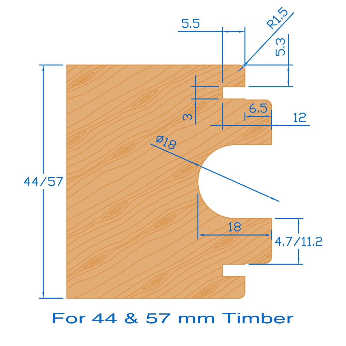 14 & 18mm Groove Sliding Sash Window Tooling